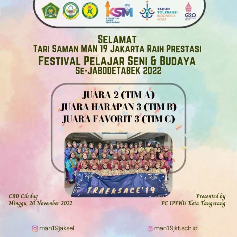 Prestasi – MAN 19 JAKARTA SELATAN